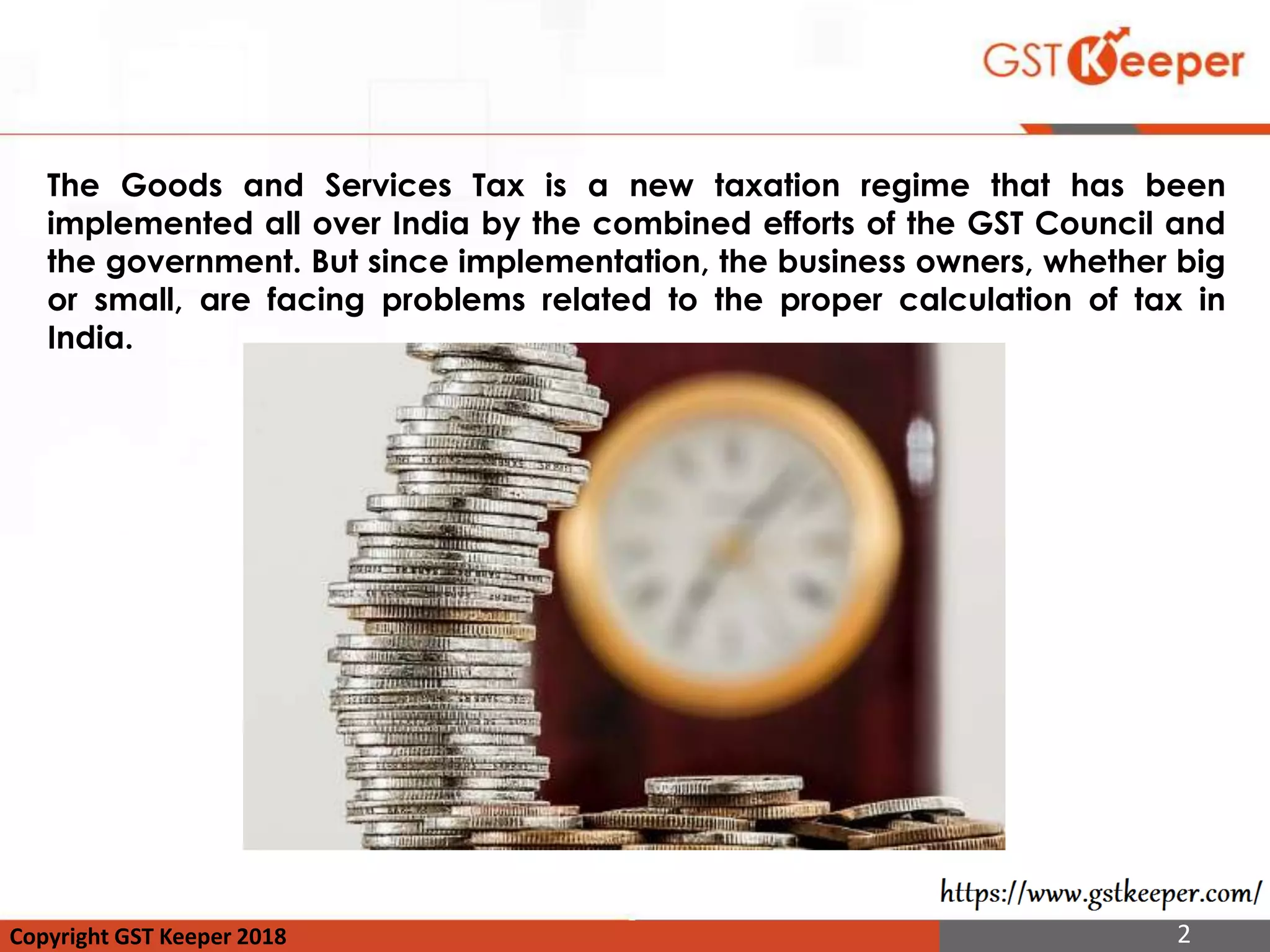 GST Tax Calculator: Interstate and Intrastate Transactions | PPTX