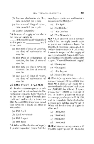 Taxmann's GST Practitioners' Question Bank | PDF
