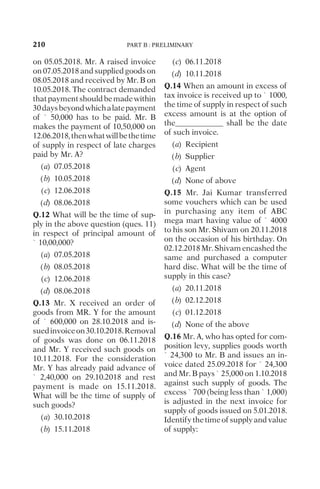 Taxmann's GST Practitioners' Question Bank | PDF