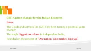 Gst presentation | PPSX