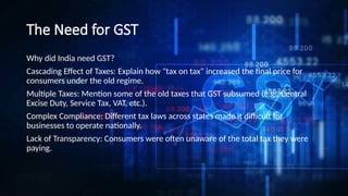 GST presentation.pptx presentation on gst | PPTX