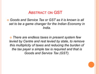 GST presentation | PPT