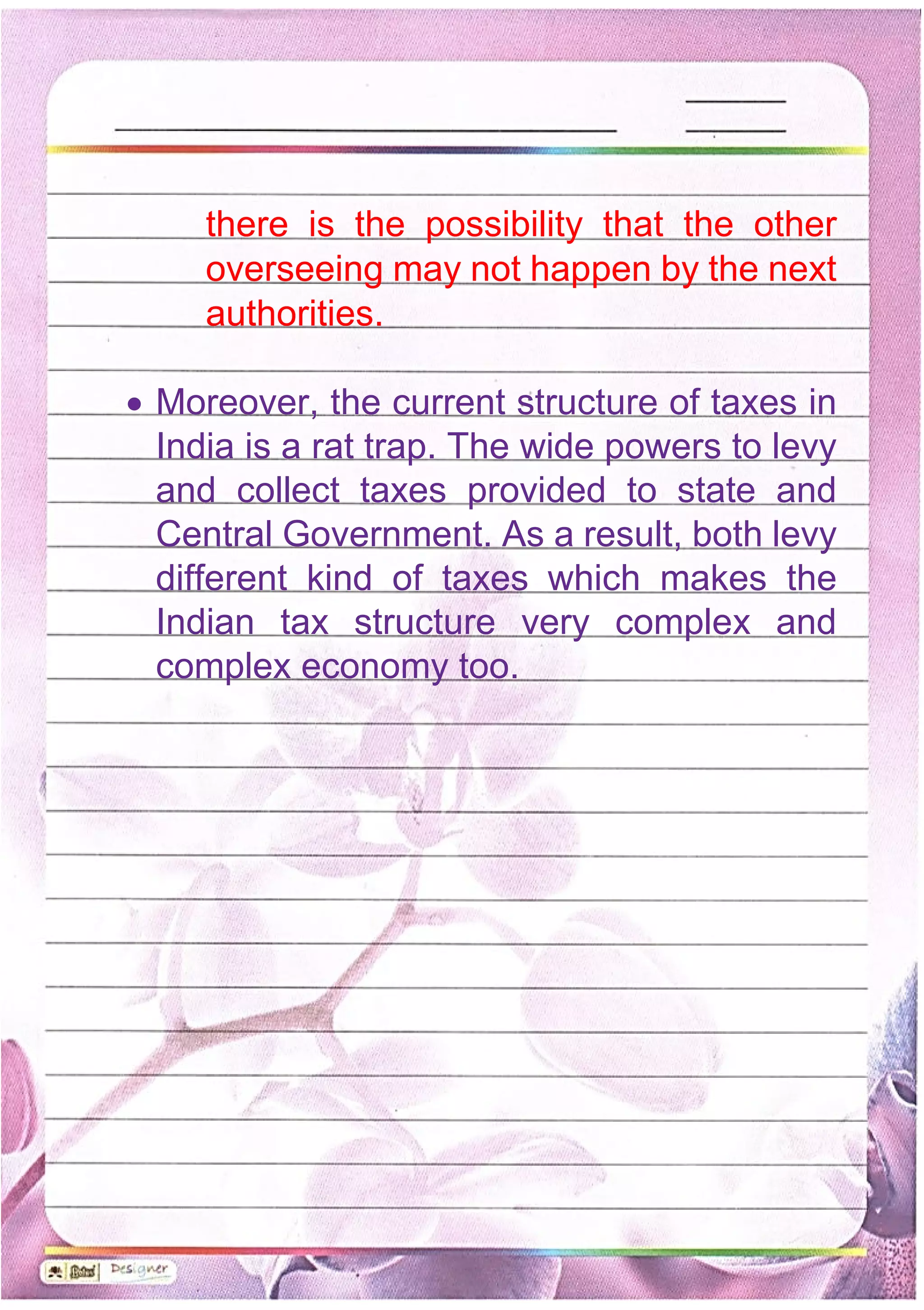 Economics Class 12 CBSE project on GST (Goods and Services Tax) | PDF