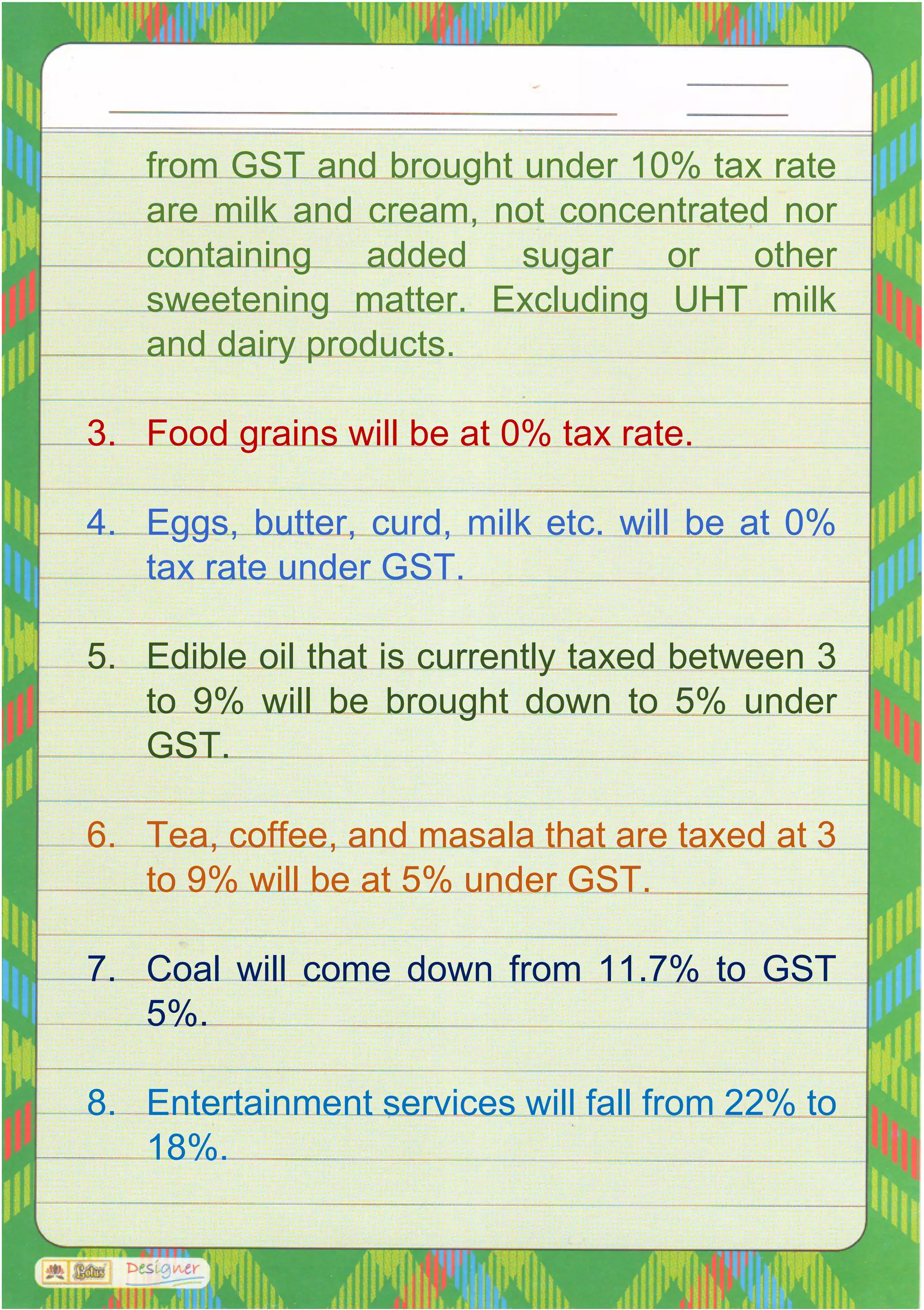 Economics Class 12 CBSE project on GST (Goods and Services Tax) | PDF