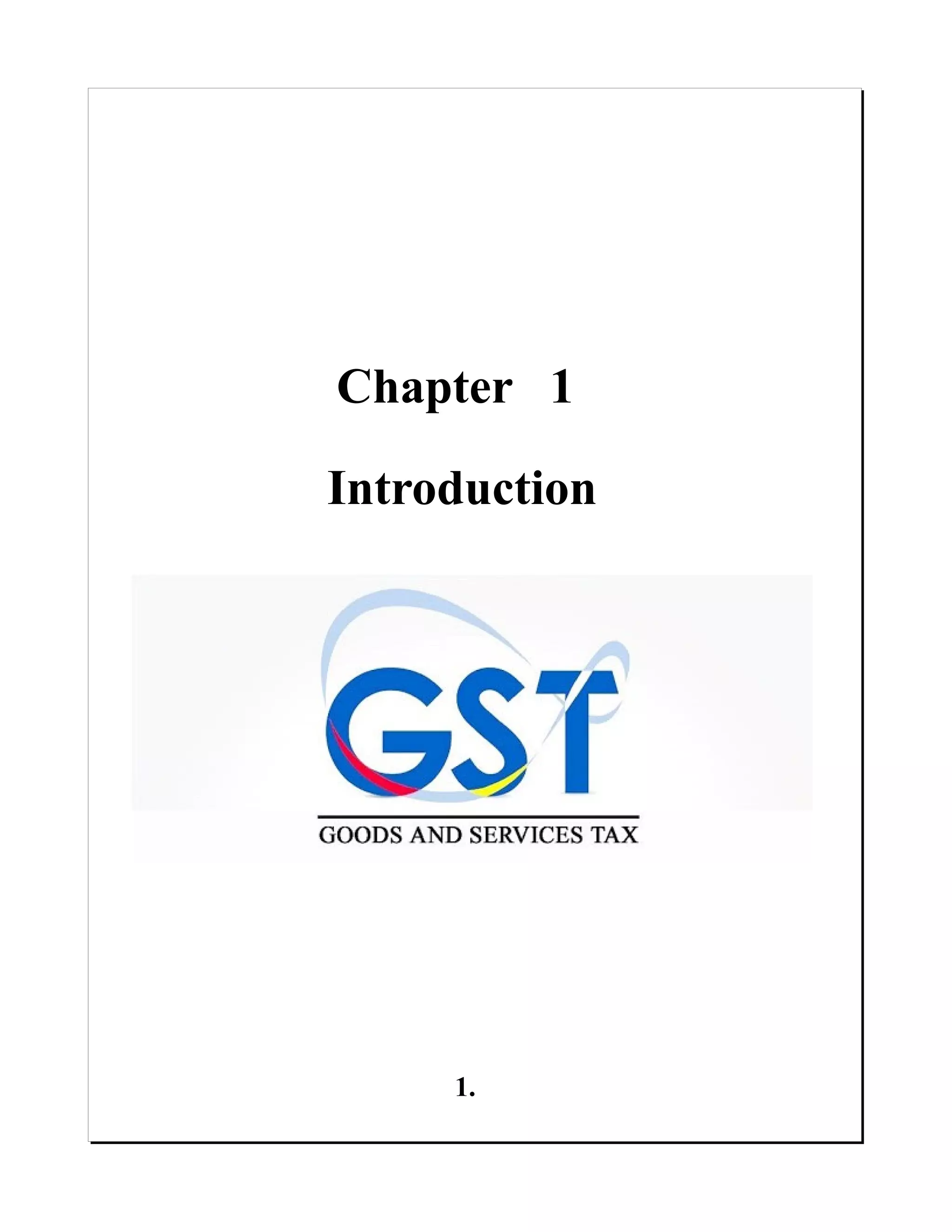 Project Report on GST 2018 | PDF