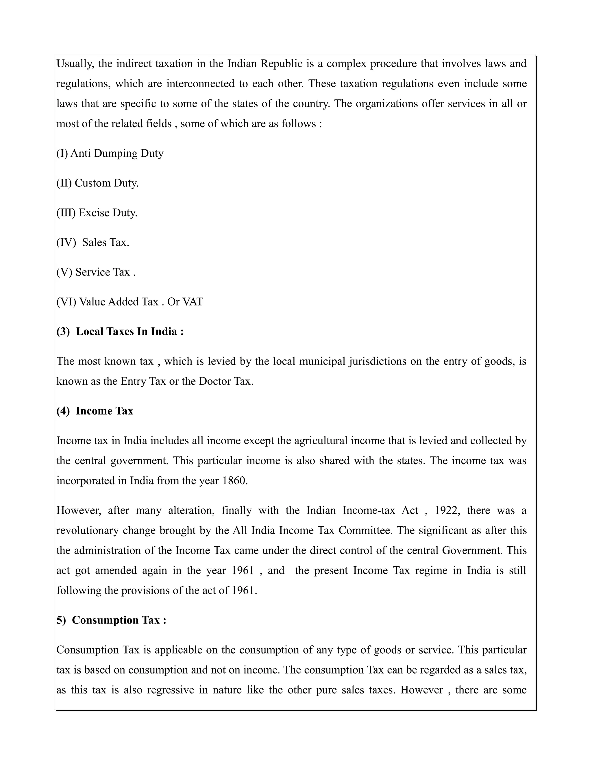 Project Report on GST 2018 | PDF