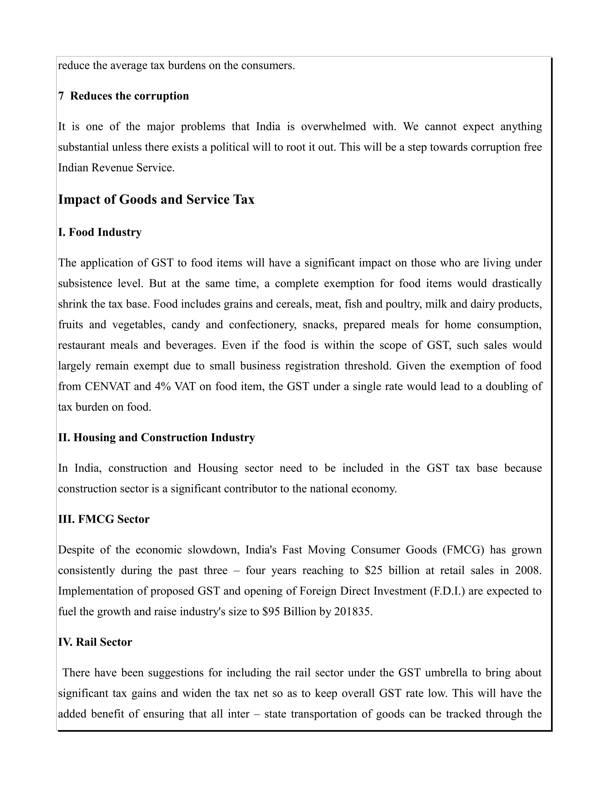 Project Report on GST 2018 | PDF