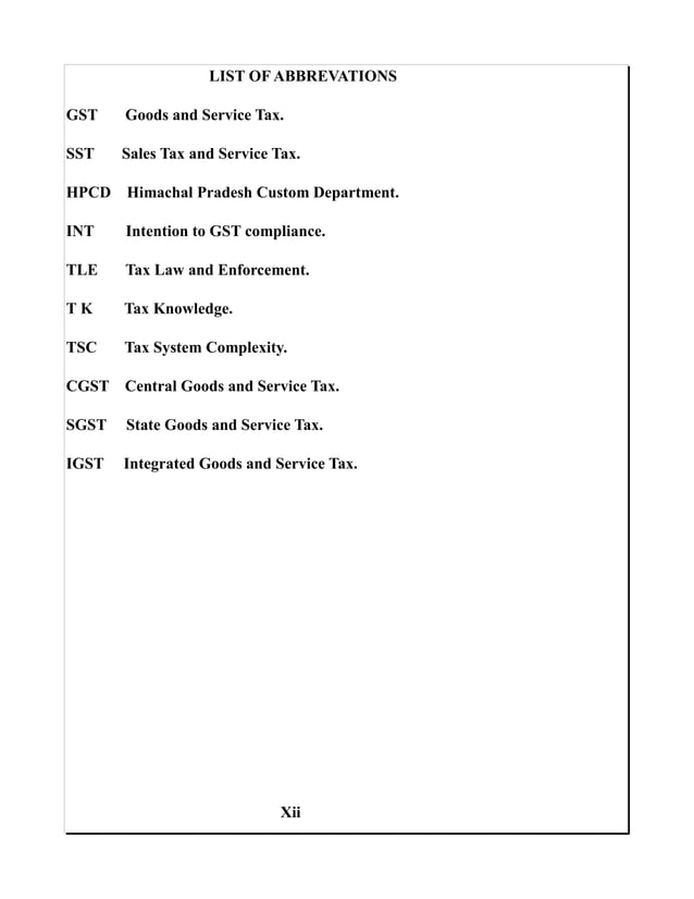 Project Report on GST 2018 | PDF