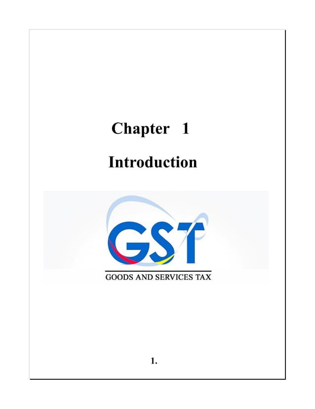 Project Report on GST 2018 | PDF