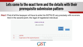 Step By Step Guide of GSTR 3B Form Return Filing | PPT