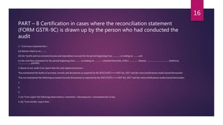 Guide to File GSTR 9C | PPT