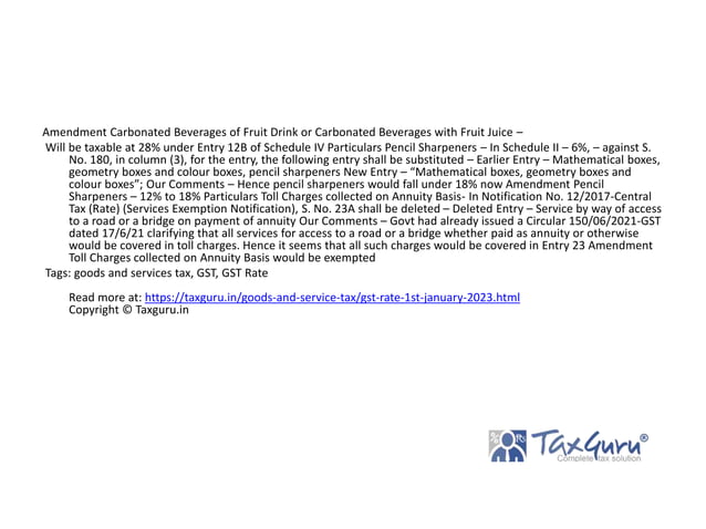 GST Rate Changes From 1st January 2023.pptx
