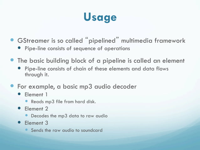 Gstreamer Basics | PPT