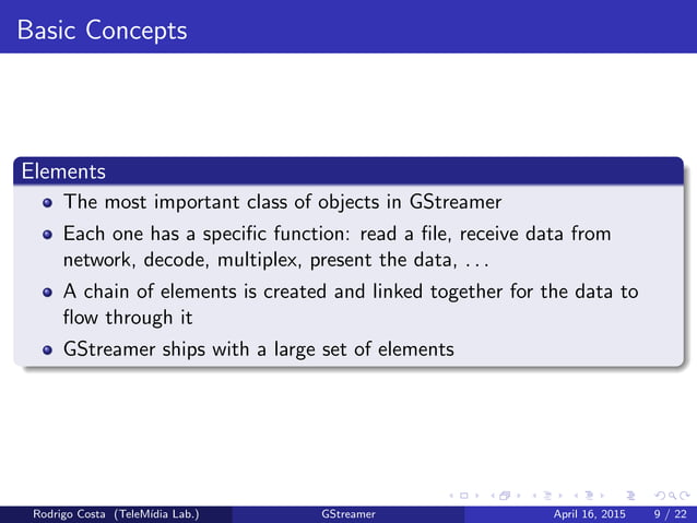 Gstreamer: an Overview | PDF