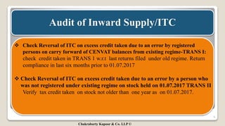 Gst records to be Maintained and Audited - GST Check List | PPTX