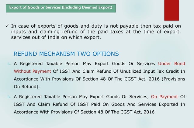 Apply GST Refund | PPT