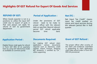 Apply GST Refund | PPTX
