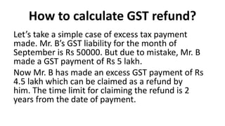 GST Refund | PPTX