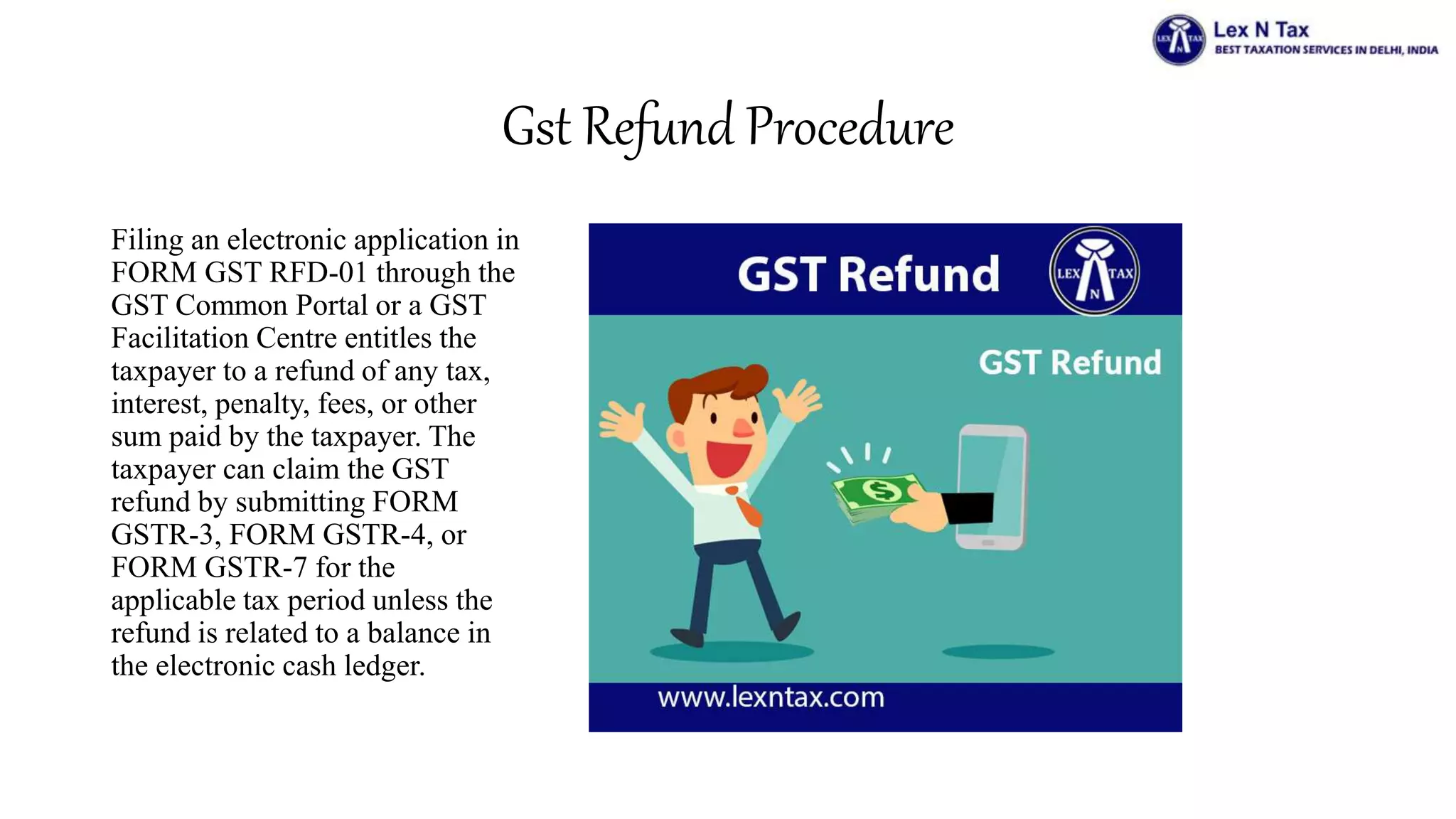 GST Refund | PPTX