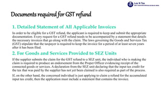 GST Refund | PPTX