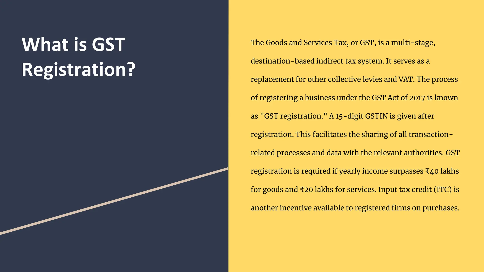 GST Registration Online in India - Secure Your GSTIN!! | PPTX