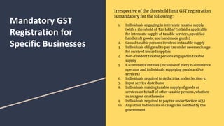 GST Registration Online in India - Secure Your GSTIN!! | PPTX