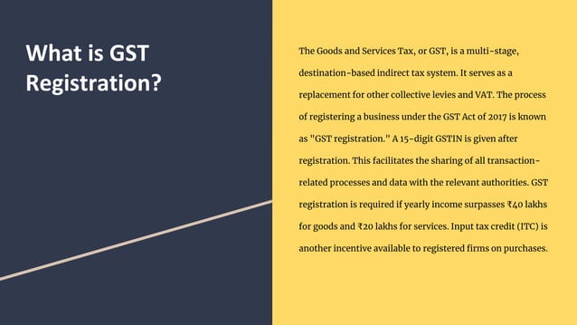 GST Registration Online in India - Secure Your GSTIN!! | PPT