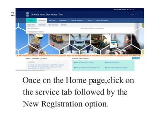 GST Registration Procedure individual | PPT