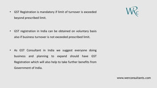 Gst registration in india | PPT