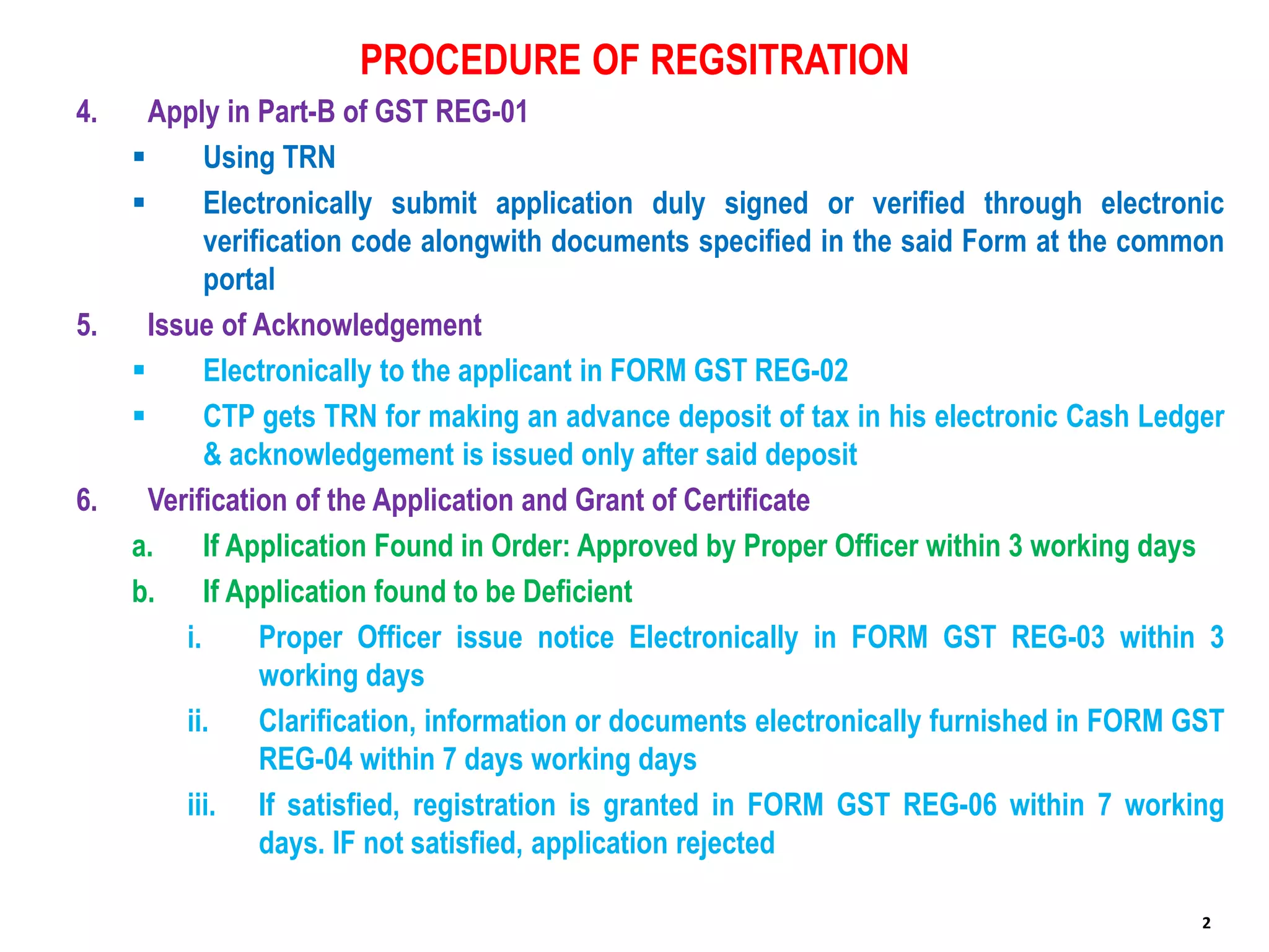 Gst registration procedure by mohmed amin mir | PPTX | Personal Taxes | Personal Finance
