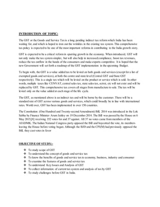 Gst research paper | DOCX