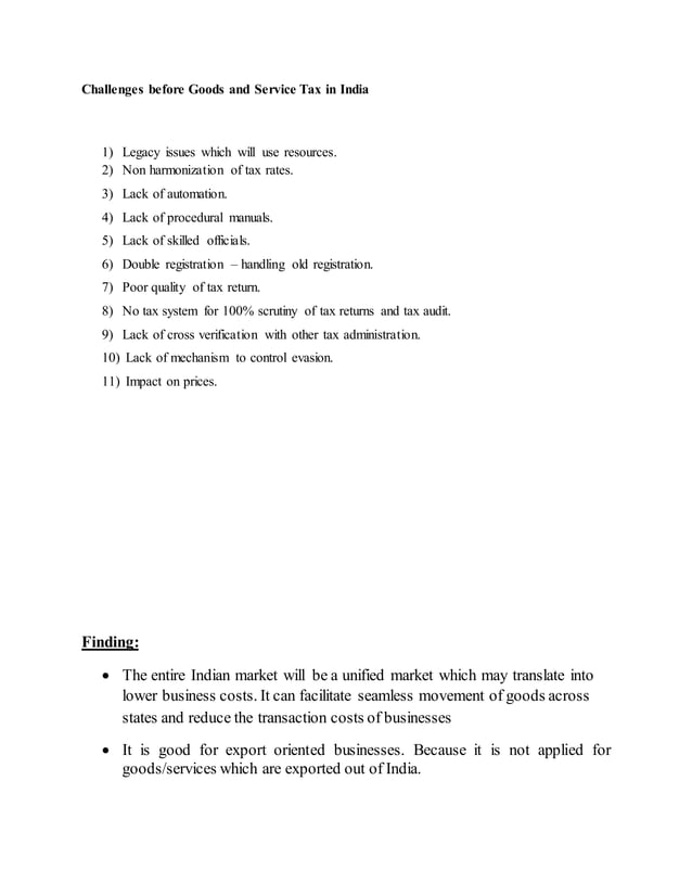 Gst research paper | DOCX