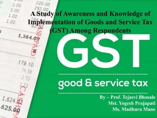 Gst research paper | PPTX