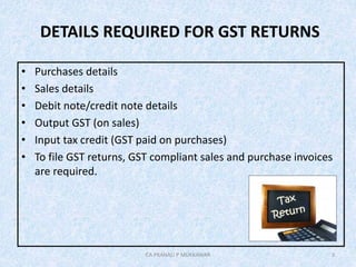Gst returns | PPT
