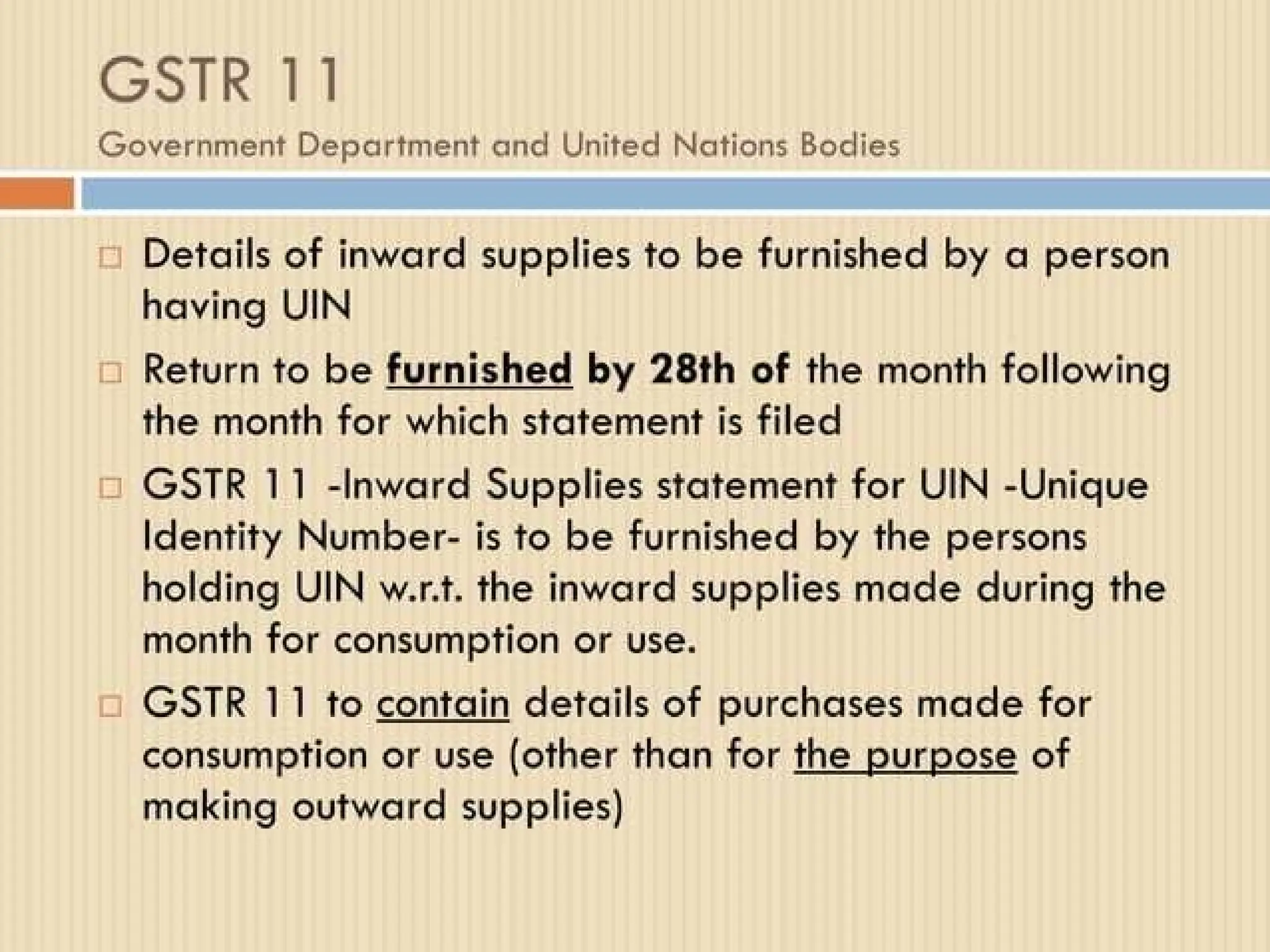 GST returns overview.................... | PPT