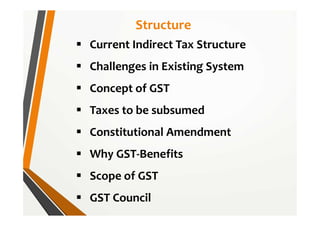 GST Simplified Series#1: Concept, Scope, Levy & Applicability | PDF