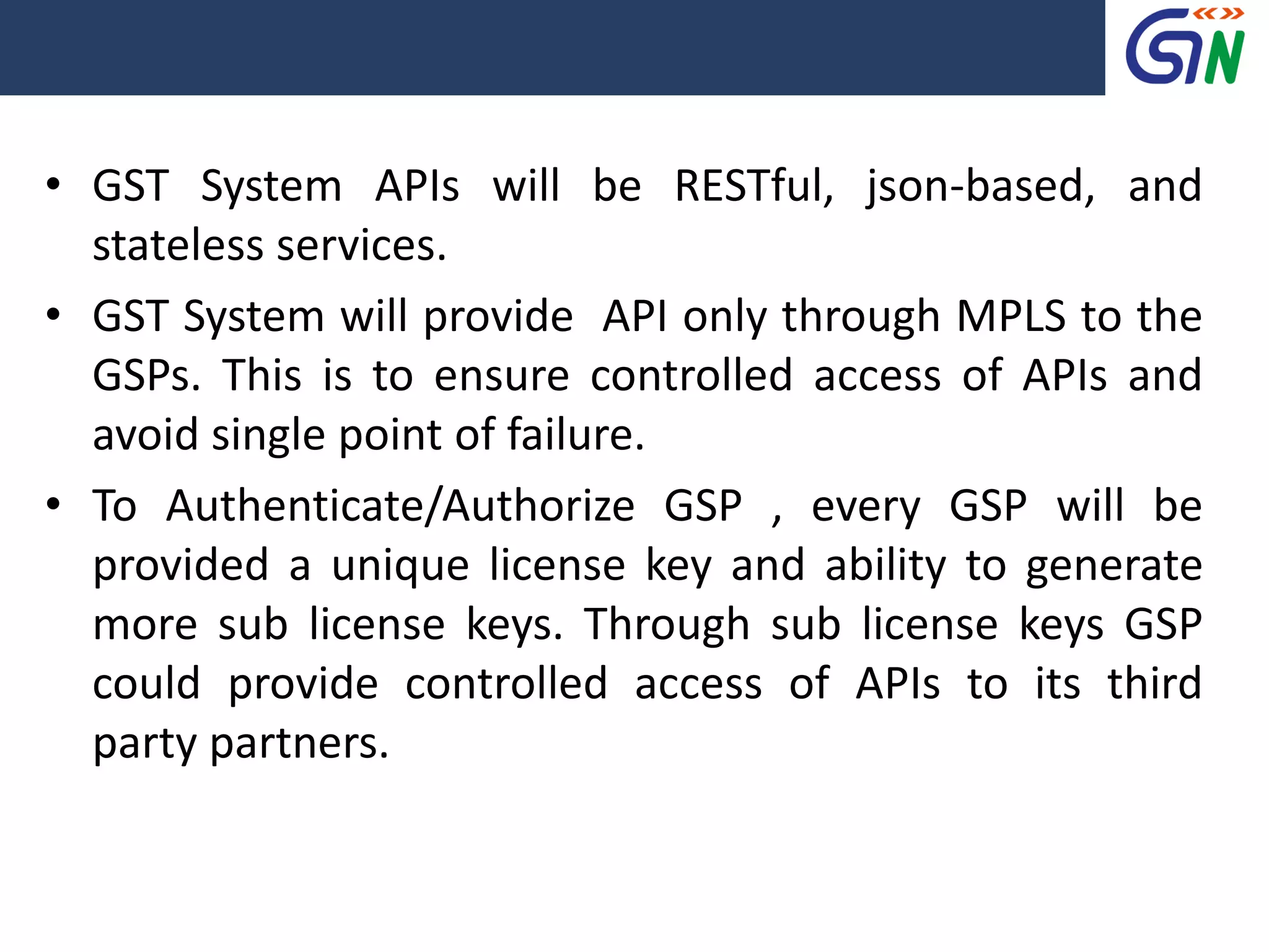 GST Suvidha Provider (GSP) Model | PDF