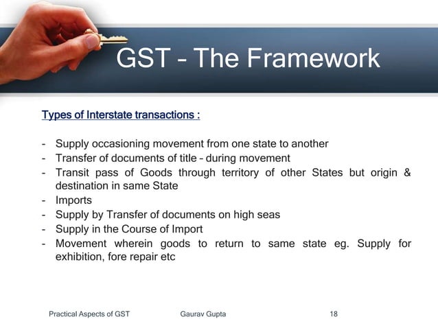 GST I The Framework | PPTX