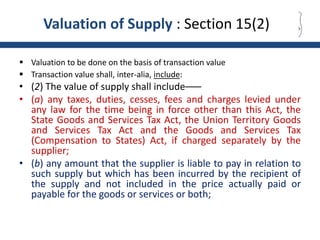 Gst valuation& rules | PPTX