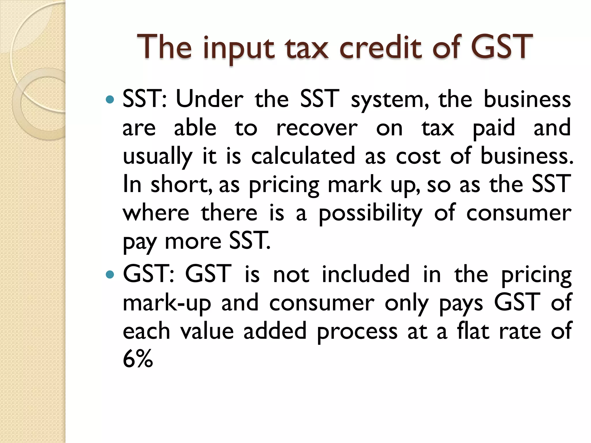 GST VS SST | PDF