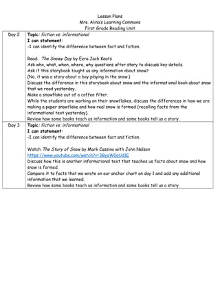 Reading Enrichment Unit | DOC