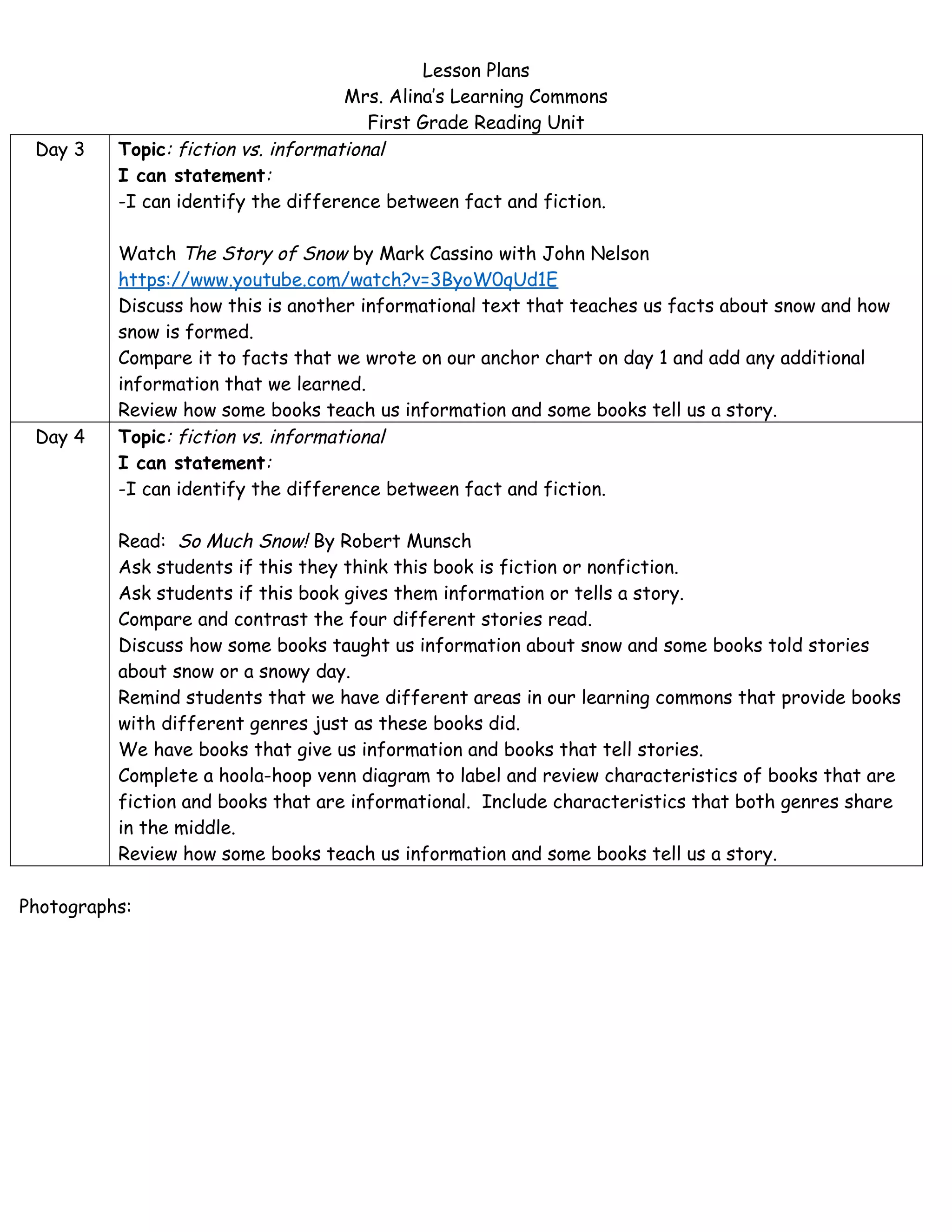 Reading Enrichment Unit | DOC | Fiction | Books and Literature