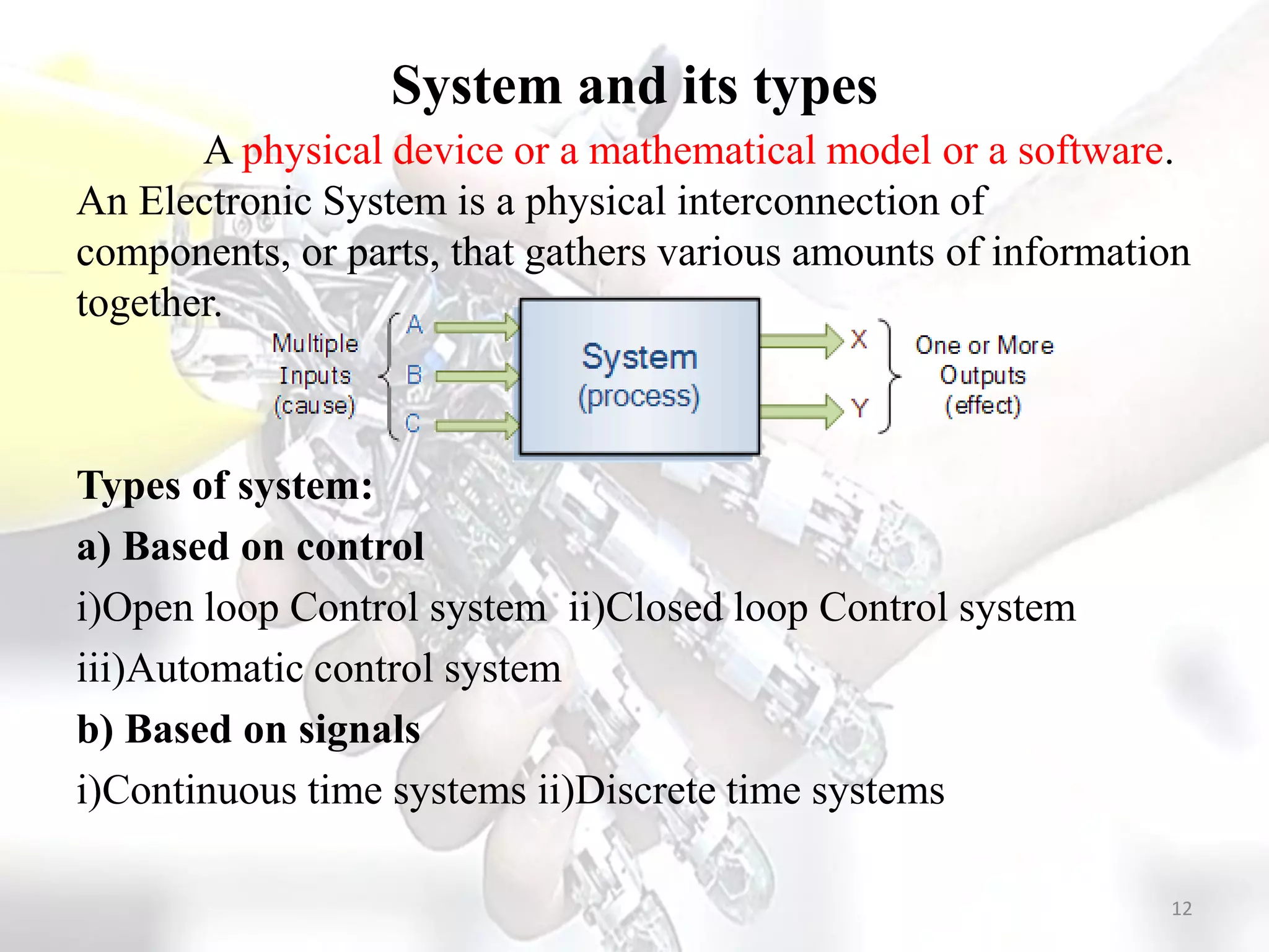Mechatronics-Introduction to Mechatronics System | PPT