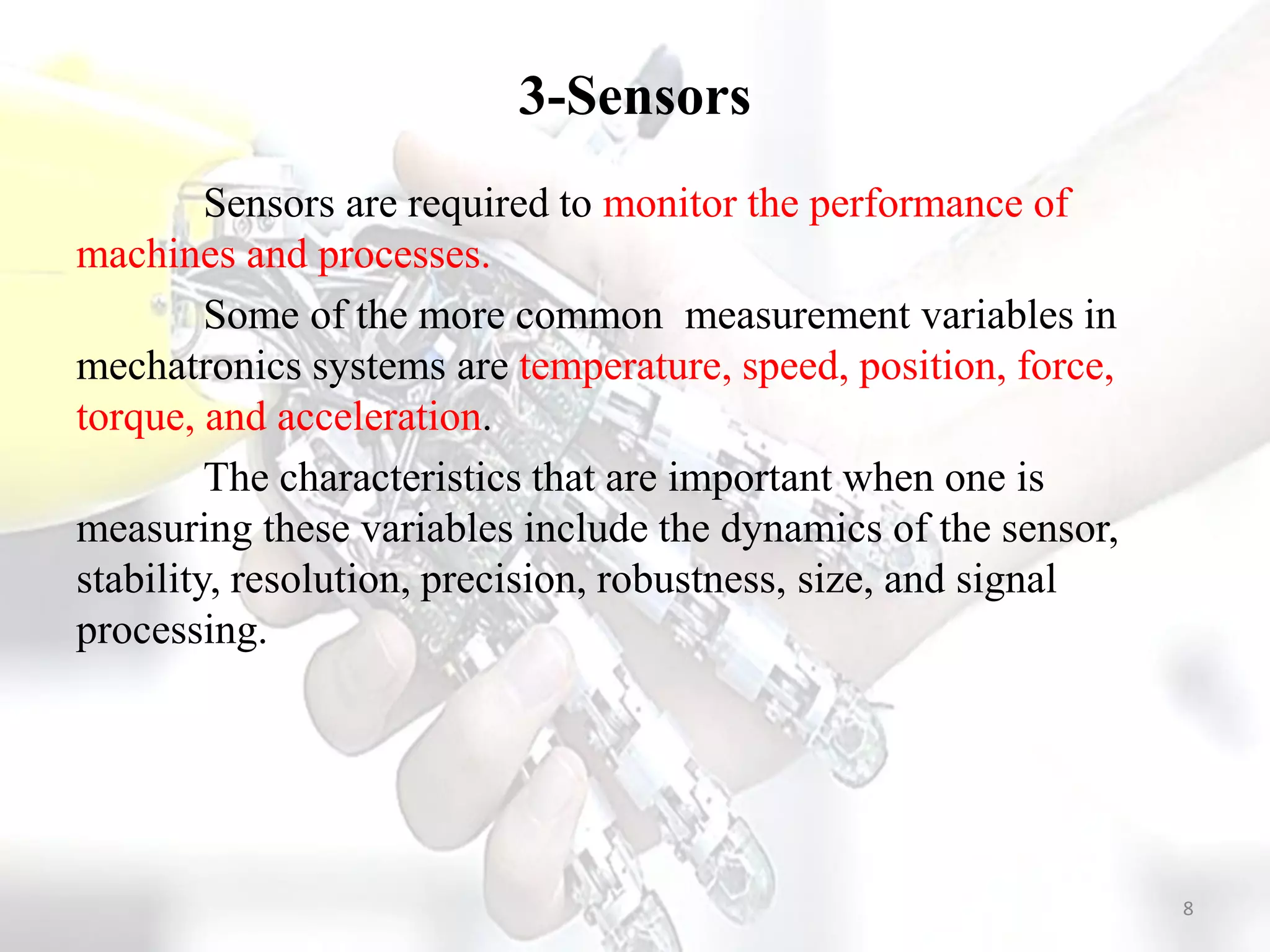 Mechatronics-Introduction to Mechatronics System | PDF