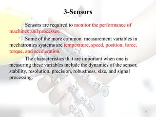 Mechatronics-Introduction to Mechatronics System | PDF