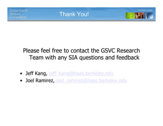 GSVC Social Impact Assessment | PPT