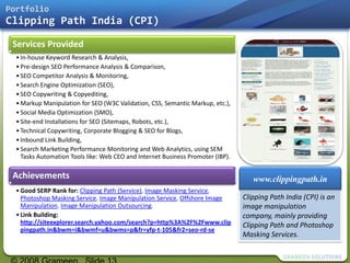 Gs Web Marketing Portfolio | PPT