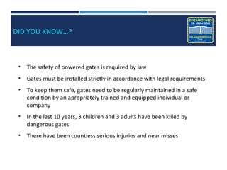 Gate Safety Week for Industry Professionals | PPT