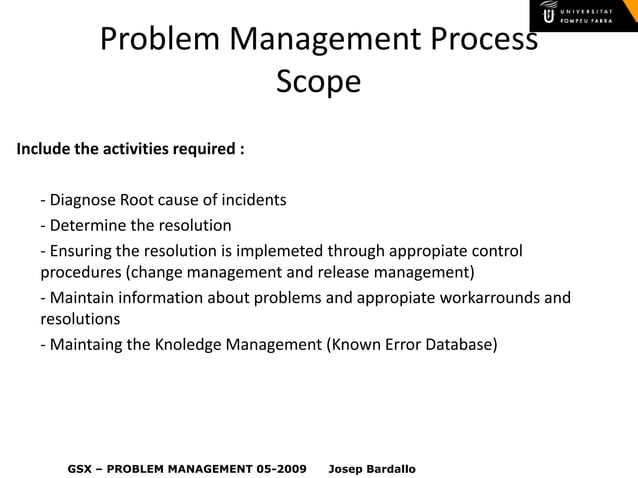 ITIL v3 Problem Management | PPTX | Technology & Computing