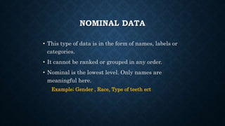 Introduction to biostatistics | PPT